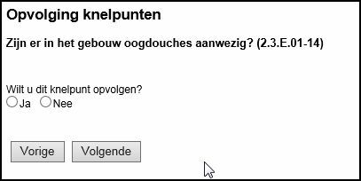 Coördinator > Voortgang Actiepunten > Opvolging Knelpunten